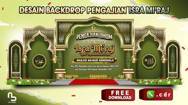 Cara Membuat Poster Isra Miraj 1447 H / 2026 yang Menarik, Gratis, dan ...